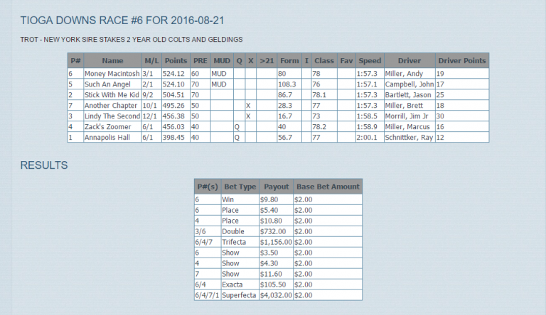 TIOGA DOWNS RACETRACK - My Site